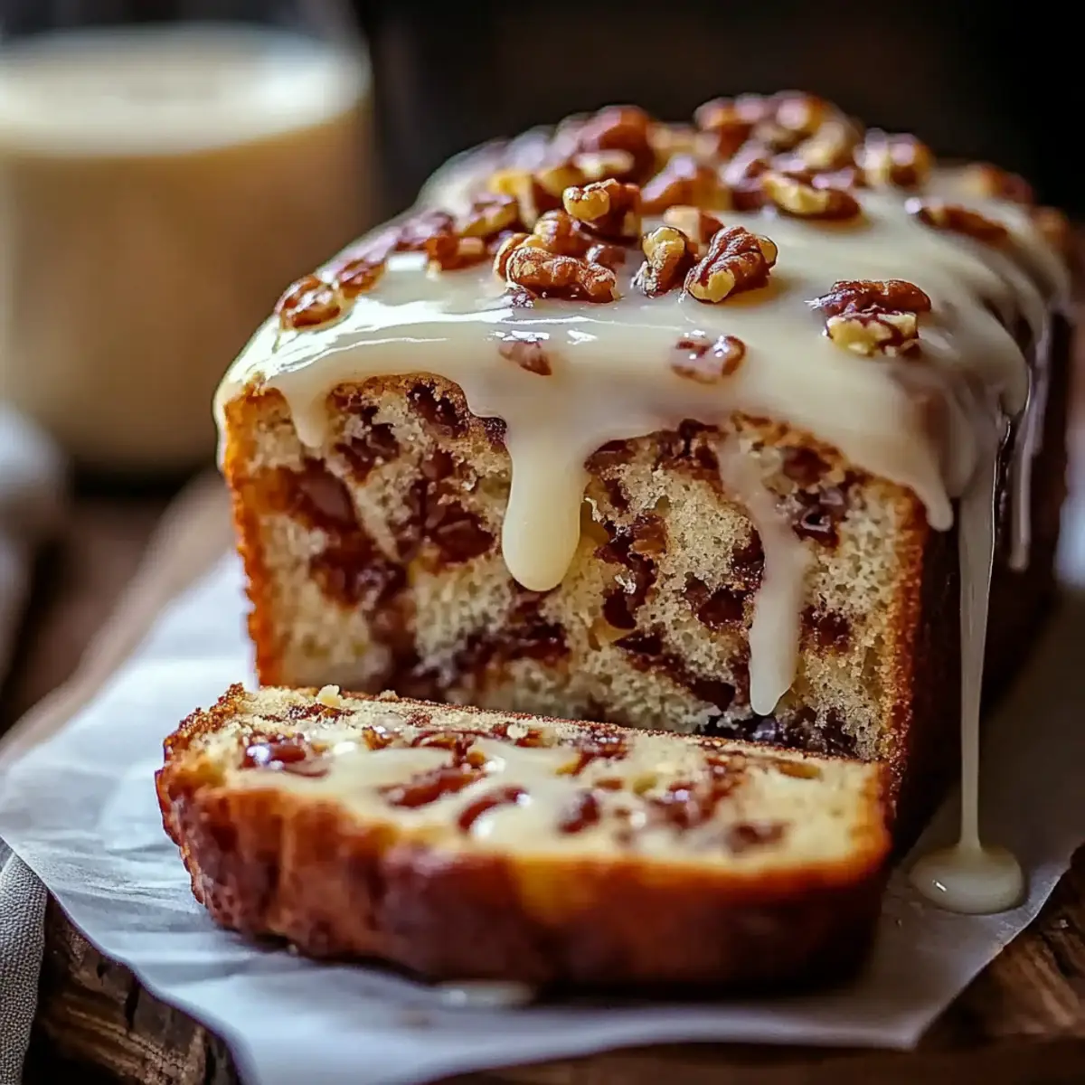 Irresistible Butter Pecan Cake Loaf with Cream Cheese Icing