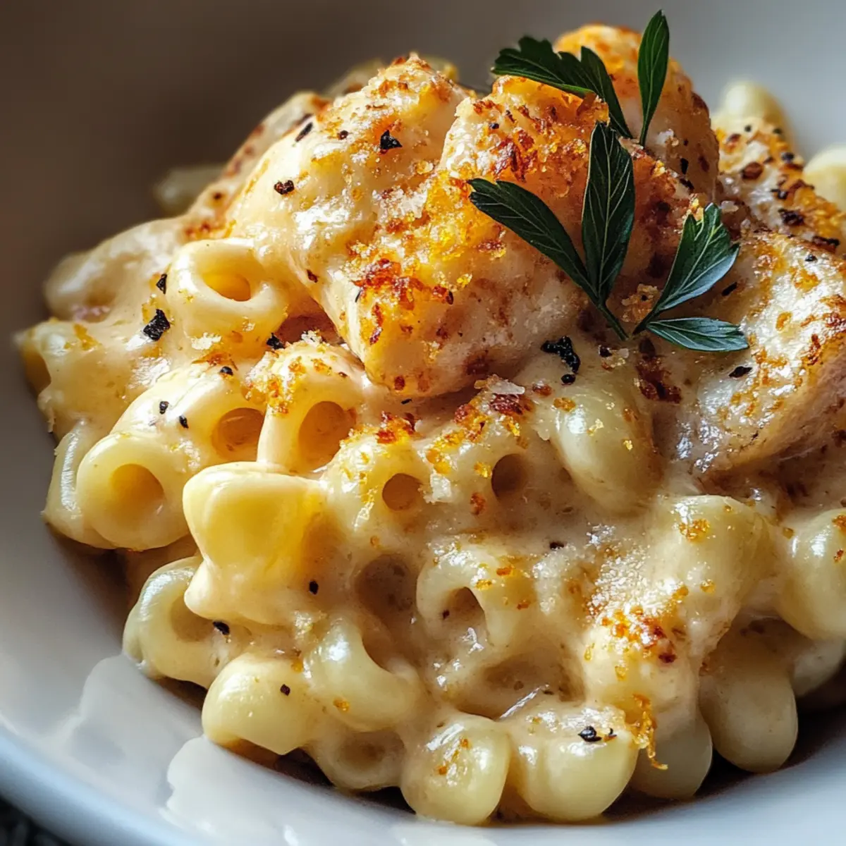 Irresistible Creamy Honey Pepper Chicken Mac and Cheese