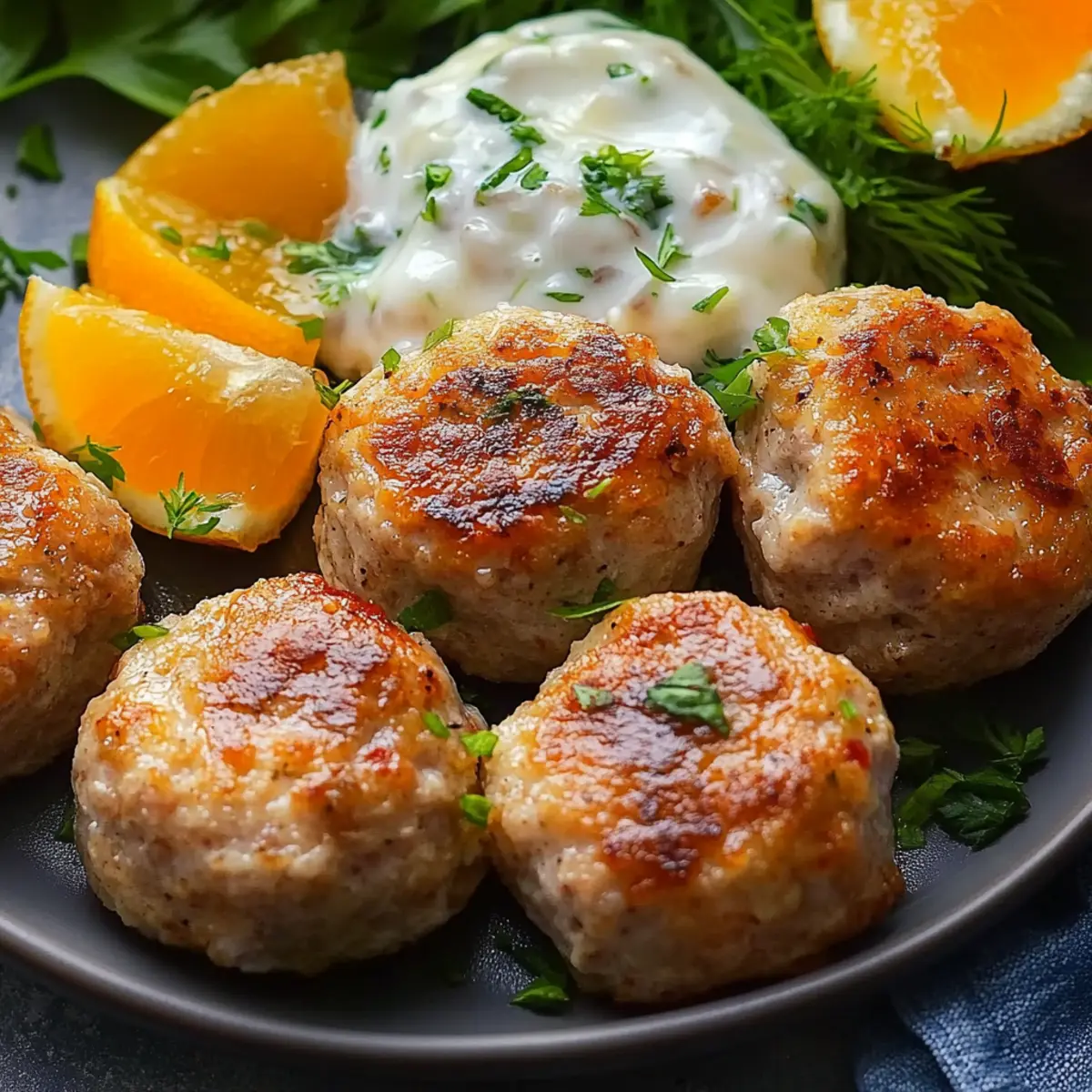 Irresistible Greek Turkey Meatballs with Tzatziki Bliss