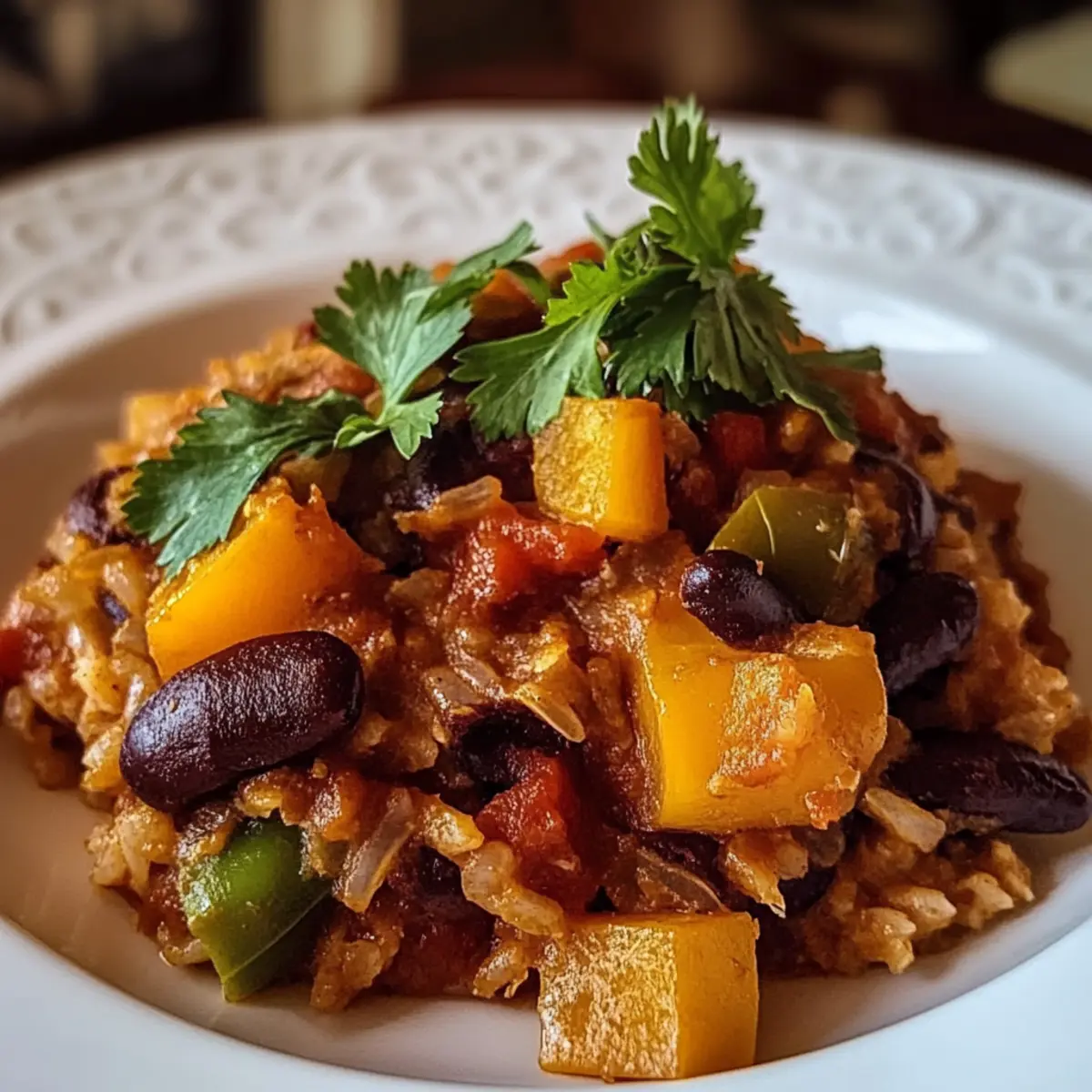 Ultimate Rice and Bean Casserole with Sweet Potatoes Delight