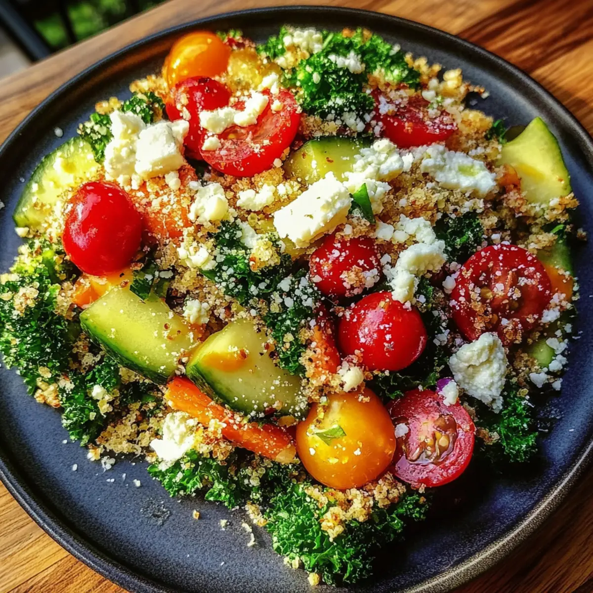 Ultimate Zesty Quinoa and Kale Salad with Creamy Avocado Dressing